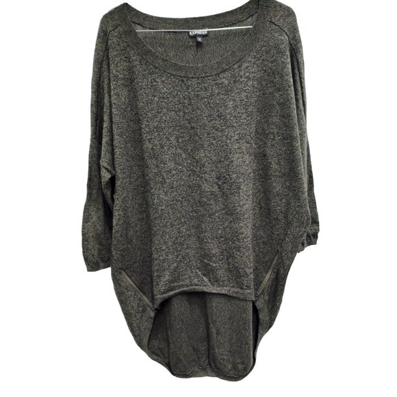 Express | Sweaters | Express Womens Sweater Size Medium Olive Green ...